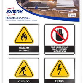 STICKERS PARA IDENTIFICAR RIESGOS – Avery
