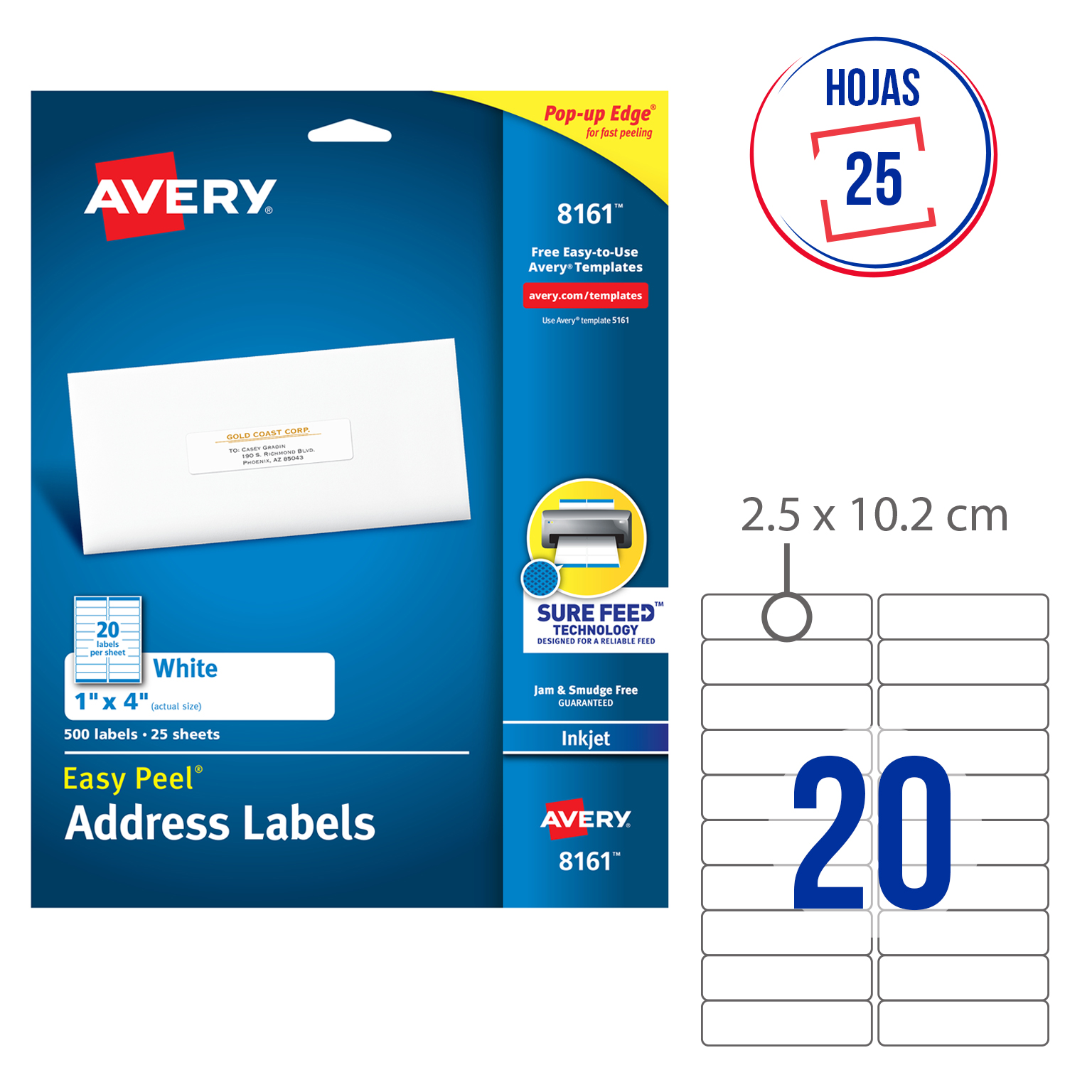 Plantilla De Etiquetas De Devolución De Avery Etiqueta Para Folder